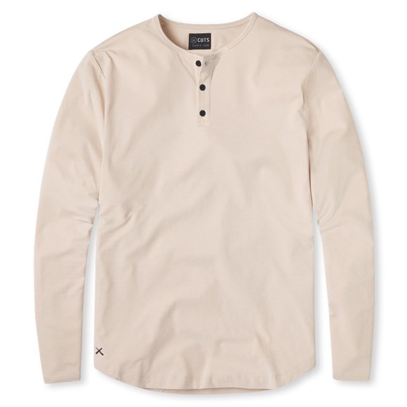 Cuts Clothing | Shirts | Cuts Clothing Ao Long Sleeve Henley Curvehem ...